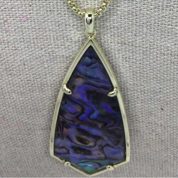 Kendra Scott | Jewelry | Kendra Scott Carole Abalone Shell Long Pendant ...